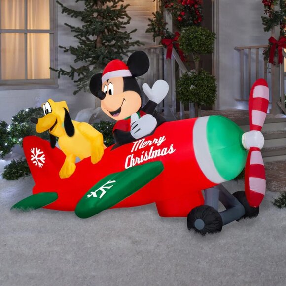 Gemmy | Holiday | Disney 45ft Animated Airblown Inflatable Mickey Pluto ...